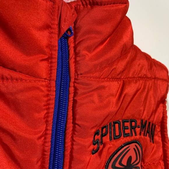 Marvel | Jackets & Coats | Marvel Spider Man Sleeveless Vest Boys 12 ...